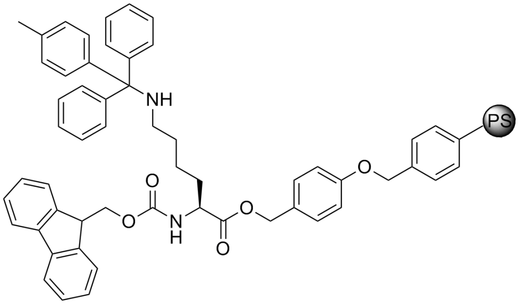 Fmoc-L-Lys(Mtt)-Wang resin LL | Matrix Innovation