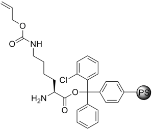 H-L-Lys(Alloc)-2-Cl-Trityl resin | Matrix Innovation