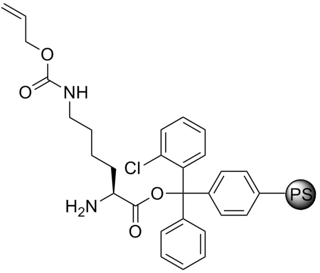 H-L-Lys(Alloc)-2-Cl-Trityl resin | Matrix Innovation