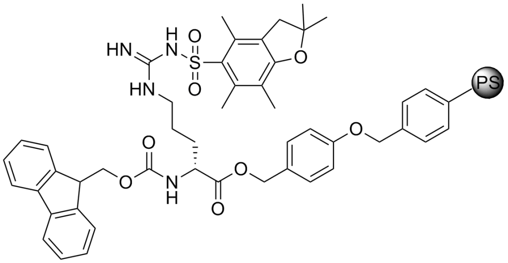 Fmoc-D-Arg(Pbf)-Wang resin | Matrix Innovation